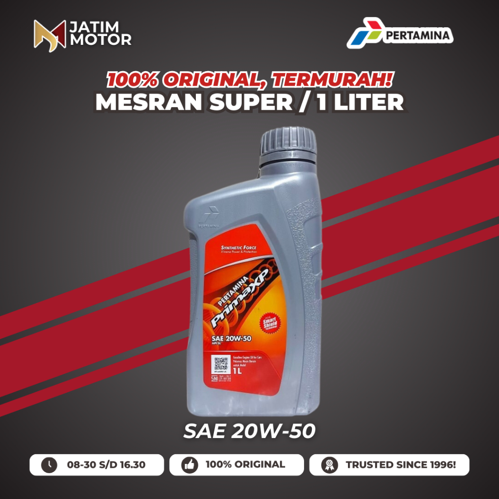 Jual Oli Pertamina Prima XP SAE 20W-50 1000 ML/1 LT Original | Shopee ...
