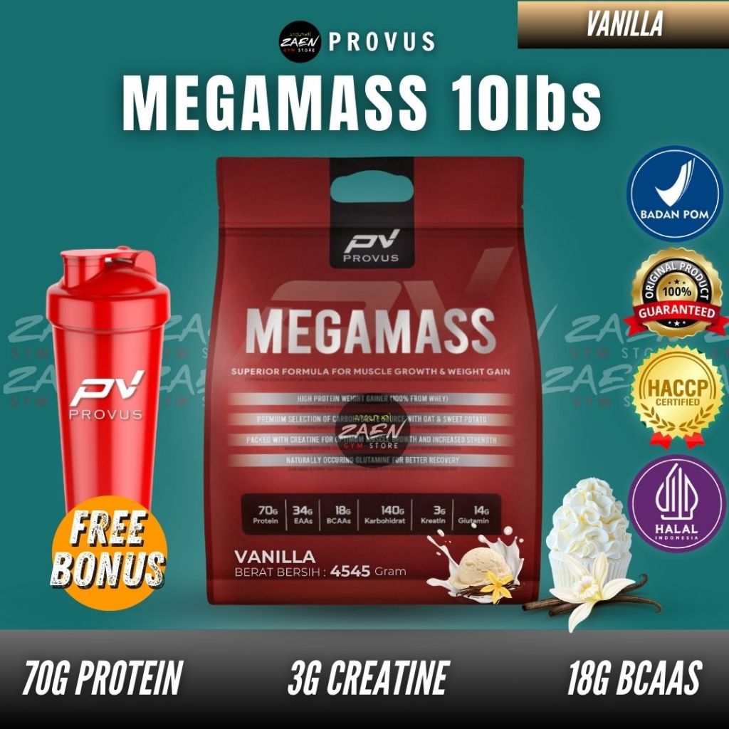 Jual Provus Megamass Gainer 10 Lbs Mass Weigth Gainer | Shopee Indonesia