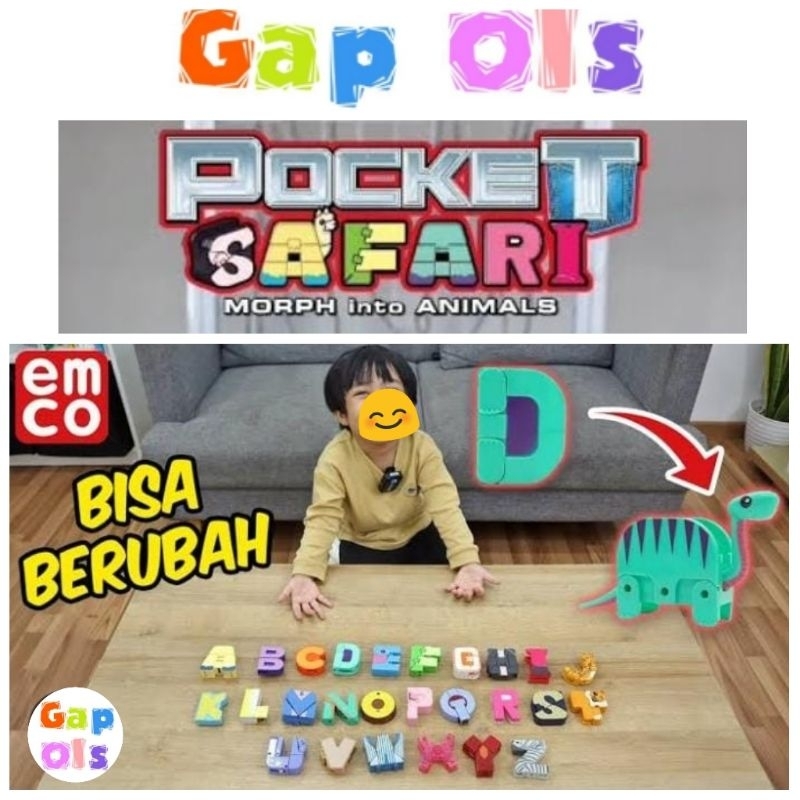 Jual Emco Pocket Safari Emco Pocket Safary Mainan Edukasi Mainan Puzzle ...