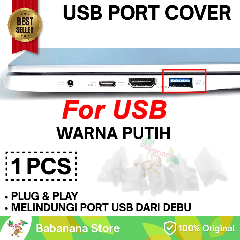 Jual Dust Cover USB Penutup Plug Anti Debu Socket External Monitor ...