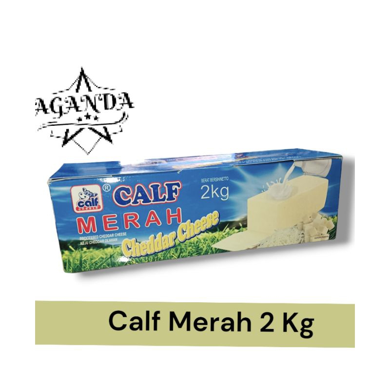 Jual Keju Calf Merah Cheddar Cheese 2kg | Shopee Indonesia