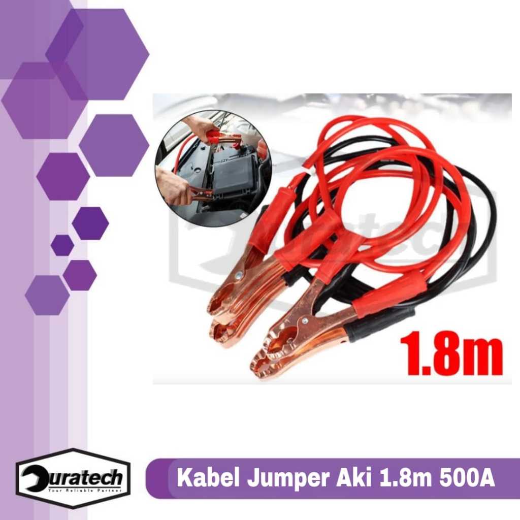 Jual Jumper aki mobil kabel jumper booster 500A 1.8M jumper starter aki / Emergency Kabel Jumper ...