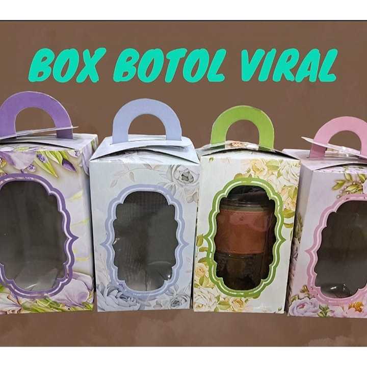Jual BOX SOUVENIR BOTOL 9x9x15 GREENMINT (2) GELAS AESTHETIC, GELAS ...
