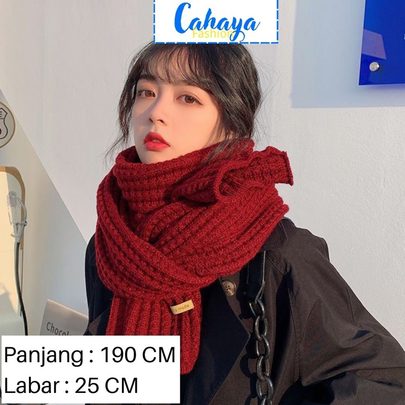 Jual CAHAYA Syal Korea Cashmere Immitation Fashion Winter Autumn Musim ...