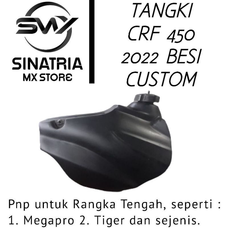 Jual TANGKI TRAIL BESI CUSTOM MODEL CRF 450 2022 UNTUK RANGKA TENGAH ...