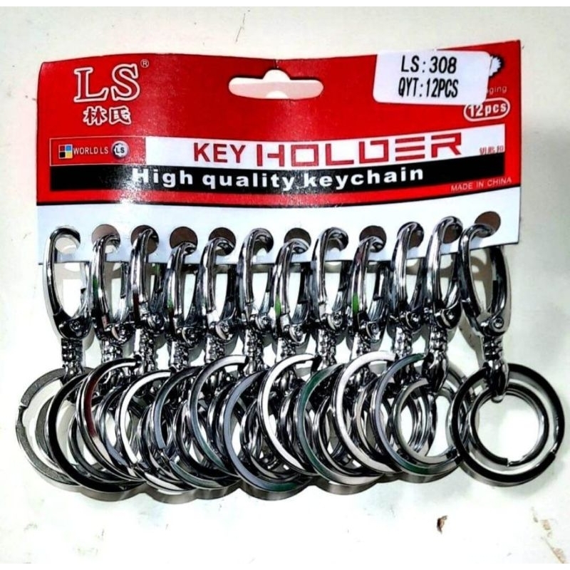 Jual GANTUNGAN KUNCI STAINLESS RING PER ( ISI 12 PCS ) | Shopee Indonesia