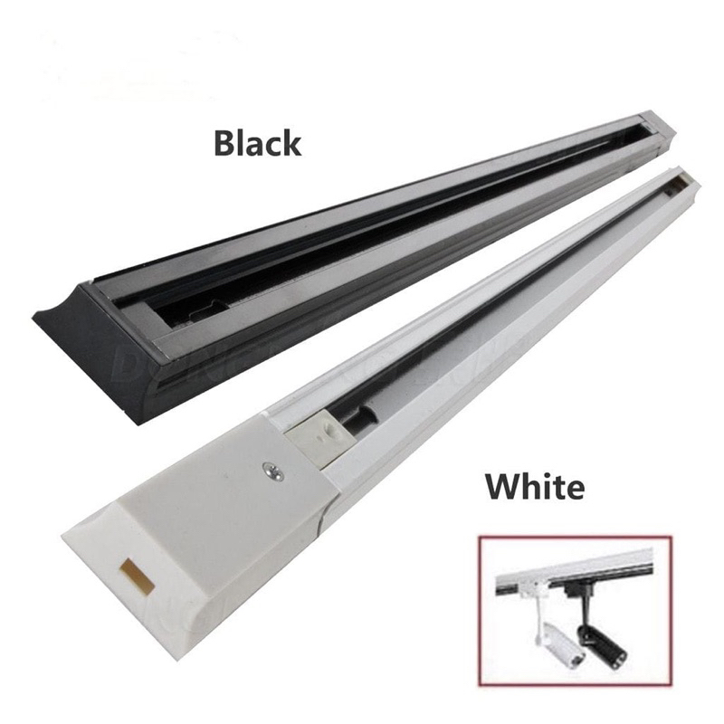 Jual Rel Rell lampu sorot track spotlight 1M 1 Meter ( Tebal / Pvc ...