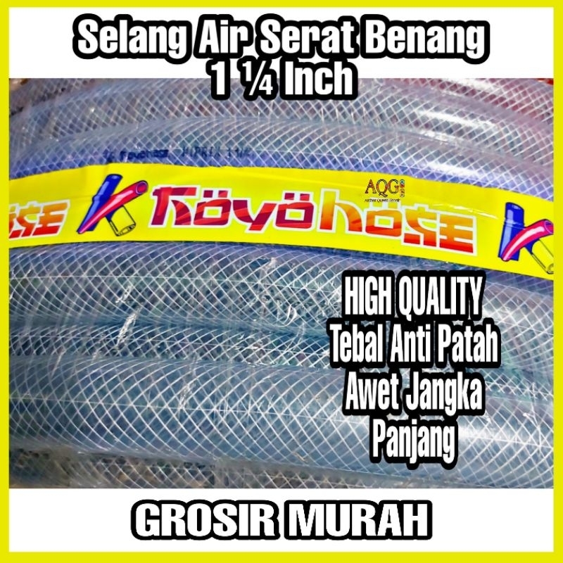 Jual SELANG AIR BENANG 1 1/4 INCH TEBAL 3,5MM KOYOHOSE HIPREX HIGH QUALITY HARGA 1 ROLL 50 METER ...