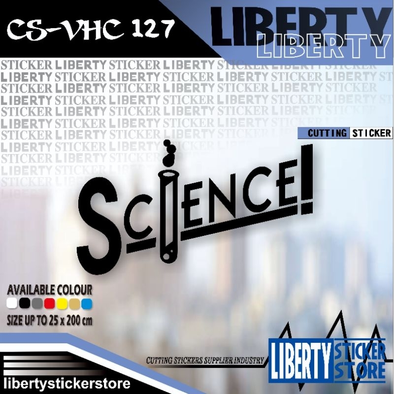 Jual cutting sticker science | cutting stiker stiker science | sticker ...
