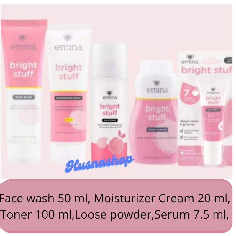 Jual Paket Lengkap Ekonomis Emina satu 1 Paket Bright Stuff /Emina ...