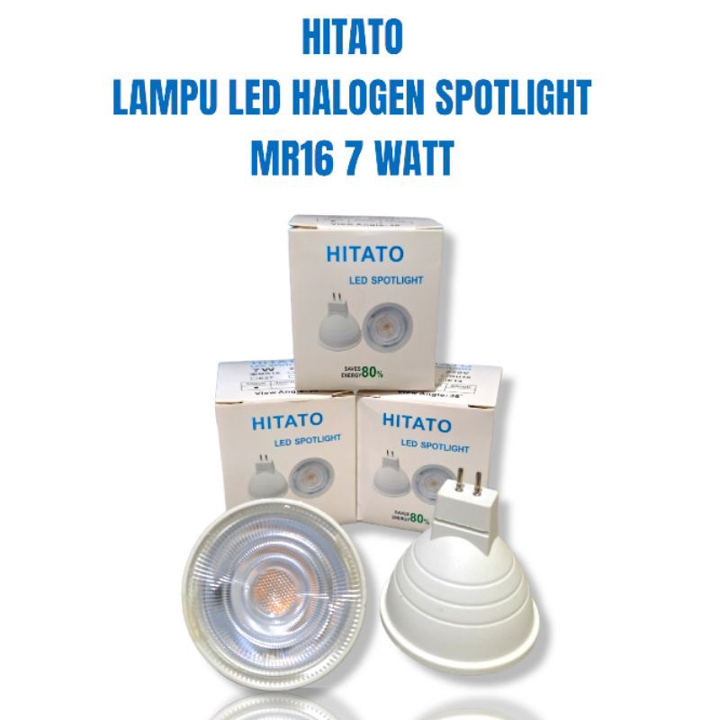 Jual Lampu halogen led spotlight mr16 / e27 7W 7 Watt 220V Hitato | Shopee Indonesia