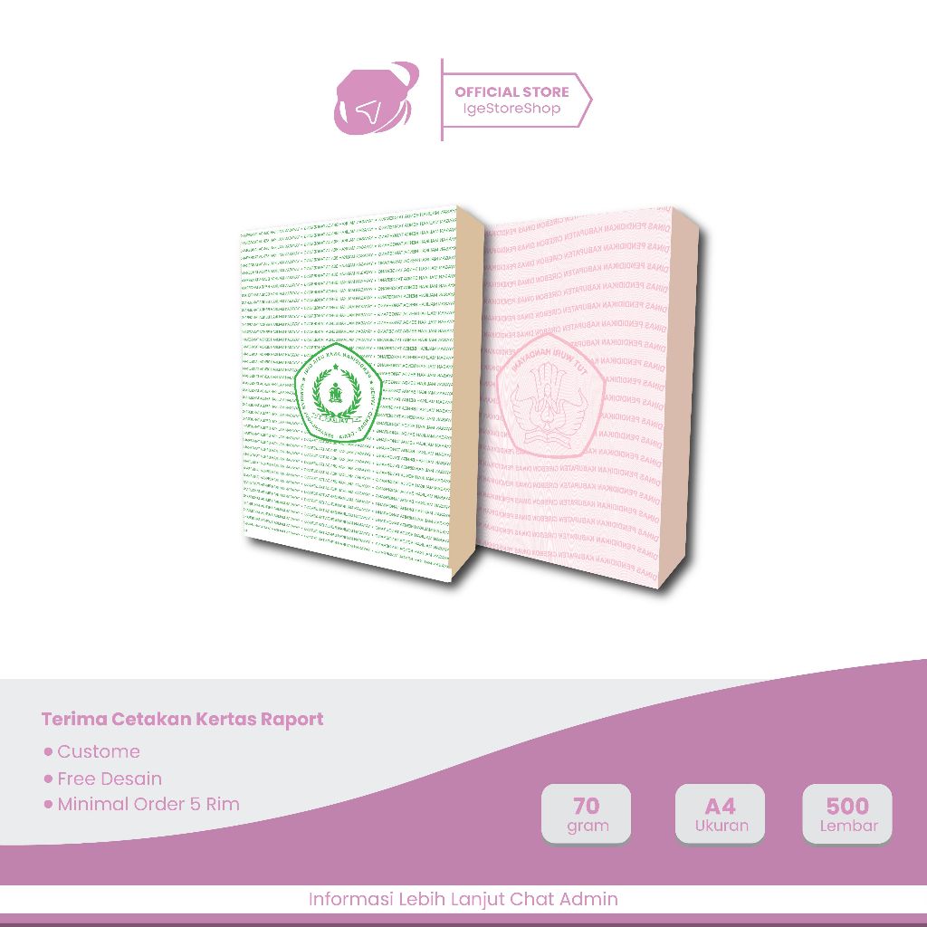 Jual Kertas Raport 1 RIM 75 Gram | Shopee Indonesia