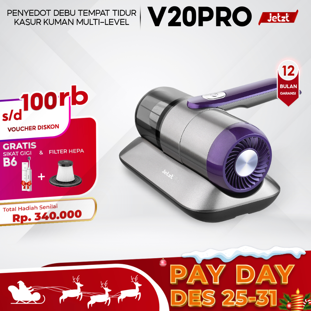 Jual Jetzt V20 PRO Electric Cordless UV Dust Mite Vacuum Cleaner Dust ...