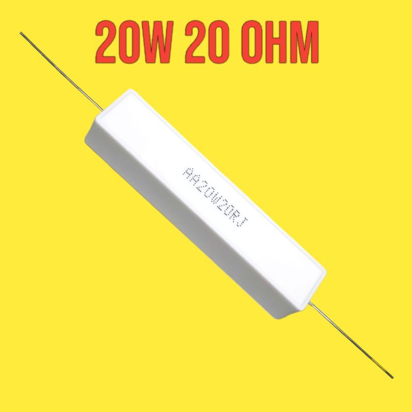 Jual RESISTOR 20W 20 OHM 20 WATT 20 OHM PUTIH BAGUS | Shopee Indonesia