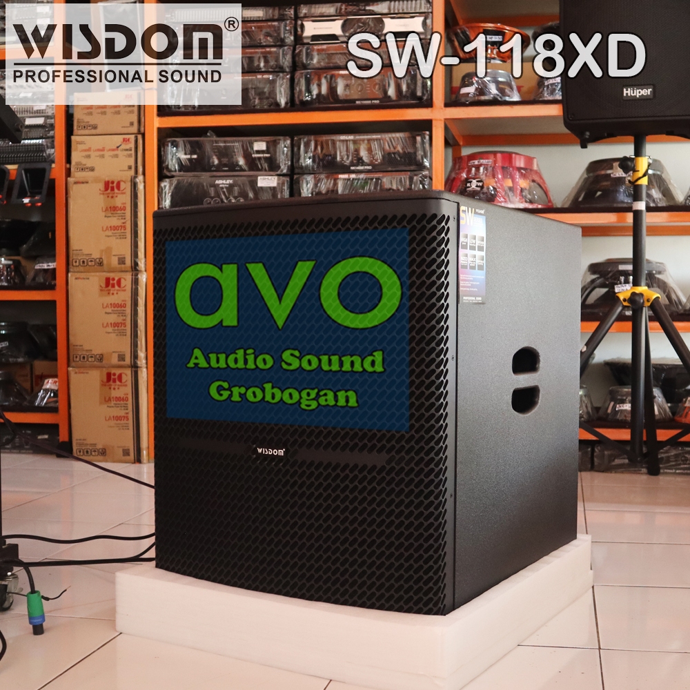 Jual Subwoofer Aktif Wisdom SW-118XD 1200 Watt Speaker Aktif 18 Inch ...