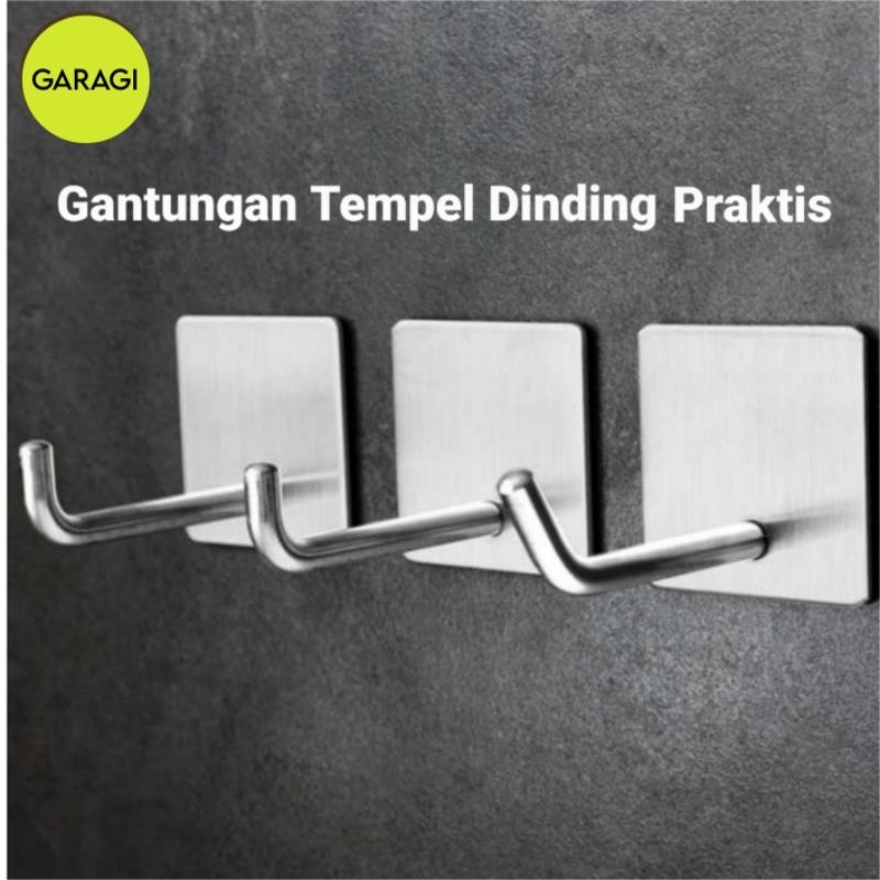 Jual GANTUNGAN CANTOLAN TEMPEL DINDING HOOK HANGER STAINLESS STEEL ...