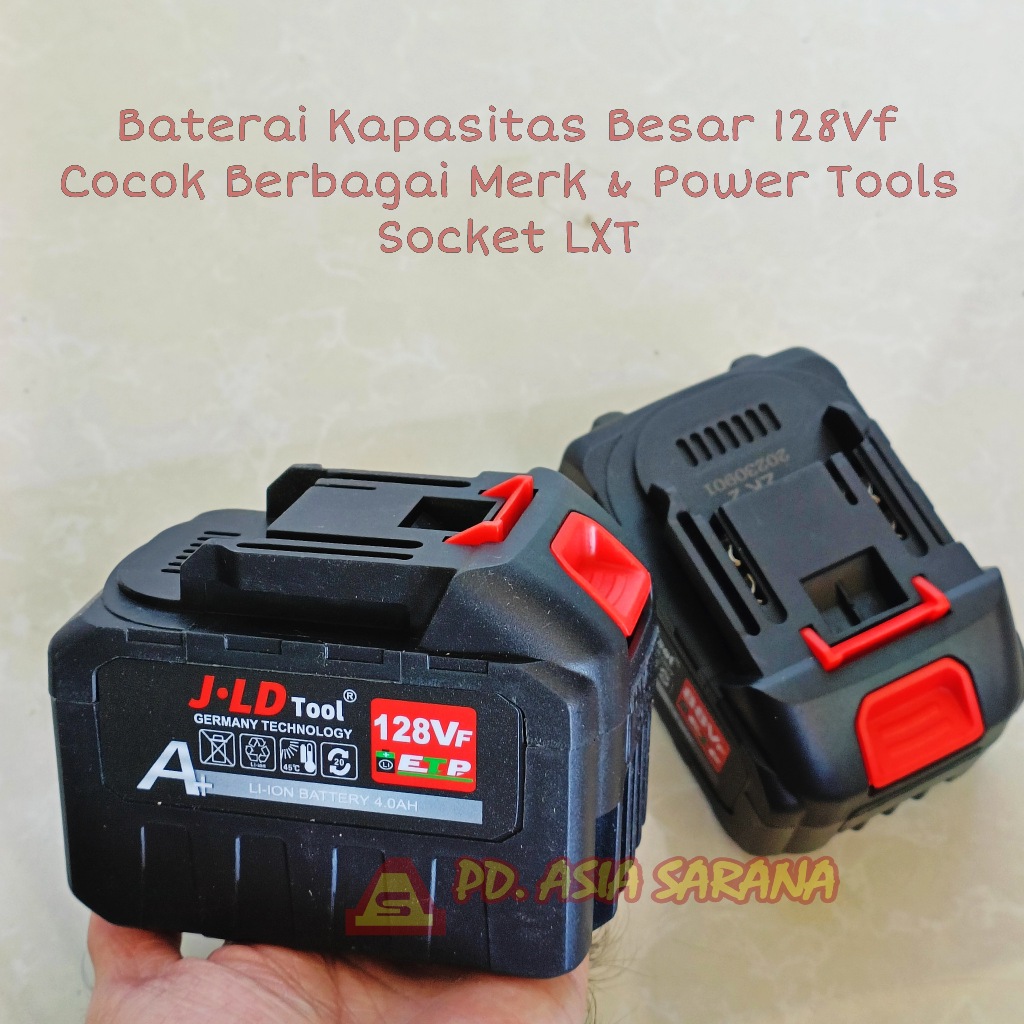 Jual Baterai 128Vf LXT Cordless JLD Mesin Impact Wrench Gerinda Battery ...