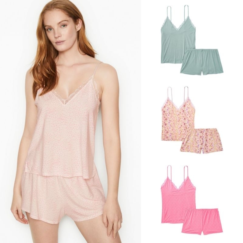 Jual Victoria's Secret Heavenly Supersoft Modal Cami PJ Set | Piyama ...