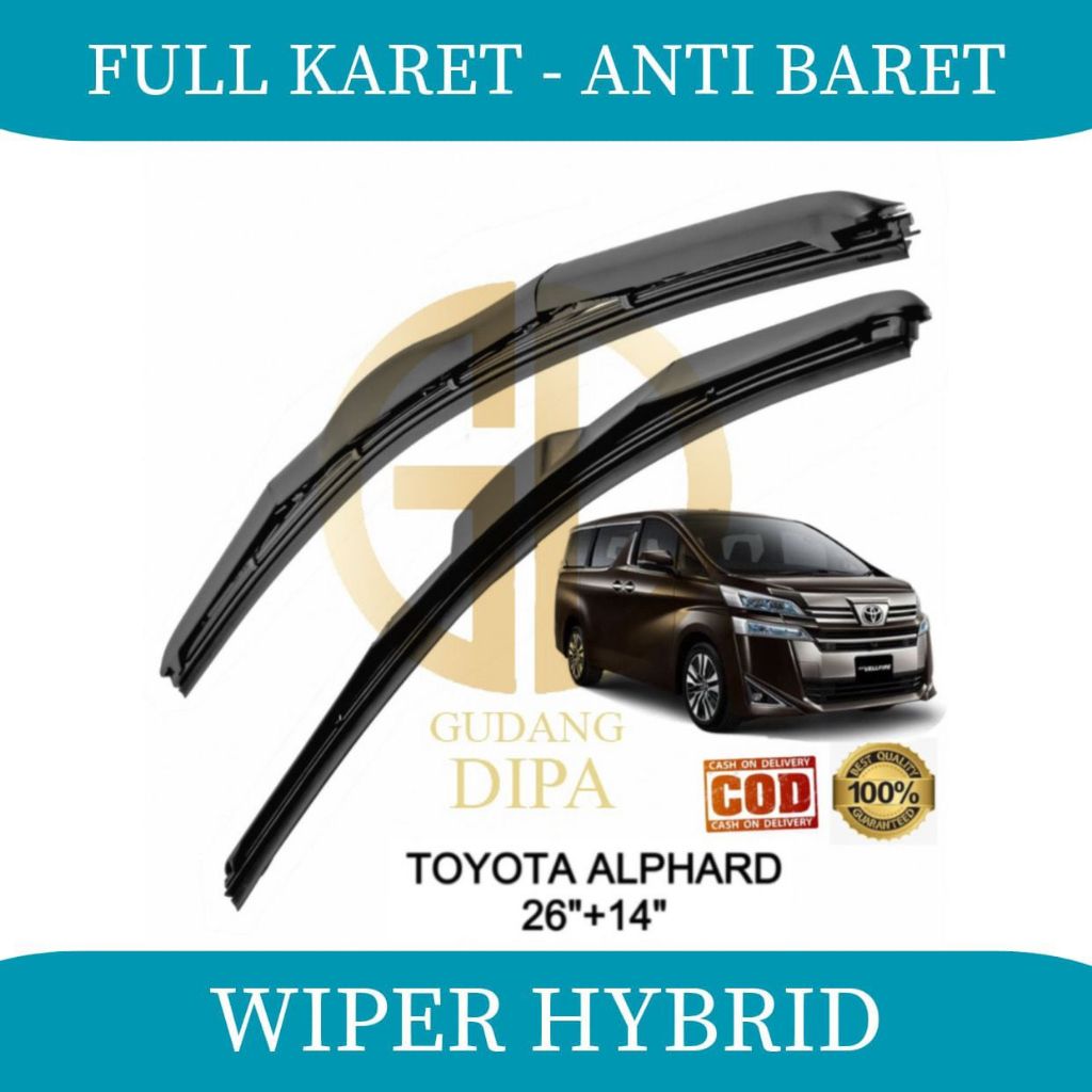 Jual Wiper Depan Toyota Wiper Hybrid Untuk Semua Jenis Full Karet Anti Baret - Gudang Dipa ...