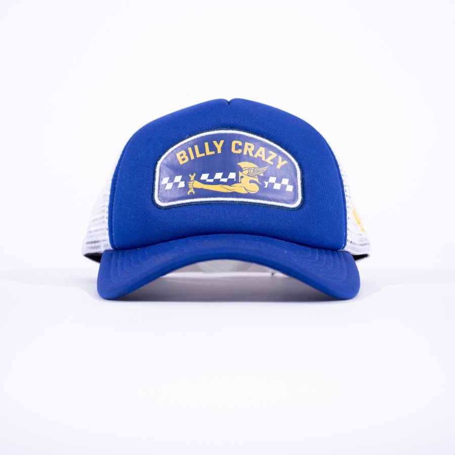 Jual Billy Crazy Apparel - Detroit Trucker Hat - Blue White | Shopee ...