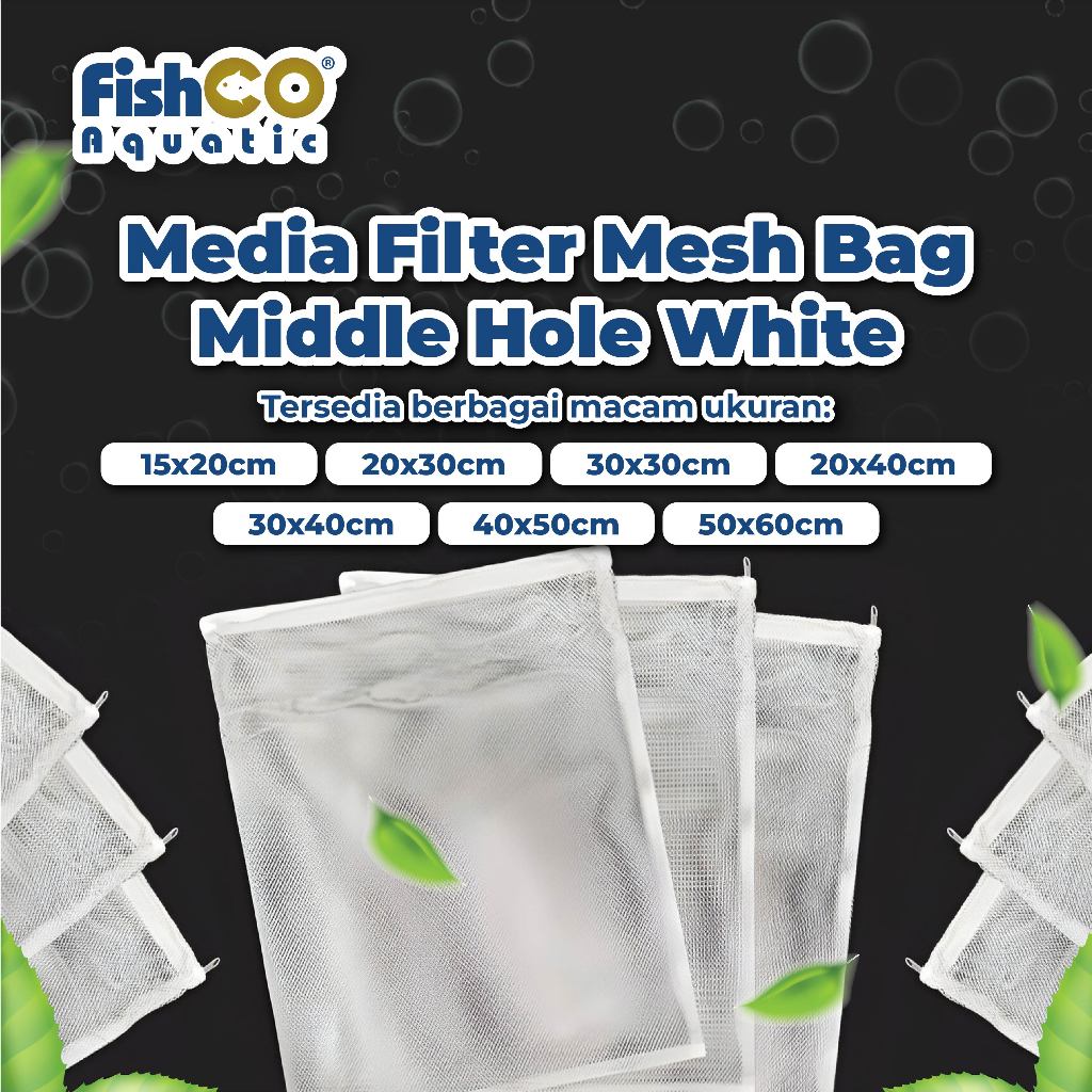 Jual Jaring Kantong Tas Mesh Bag Media Filter Aquarium Dan Kolam Ikan ...