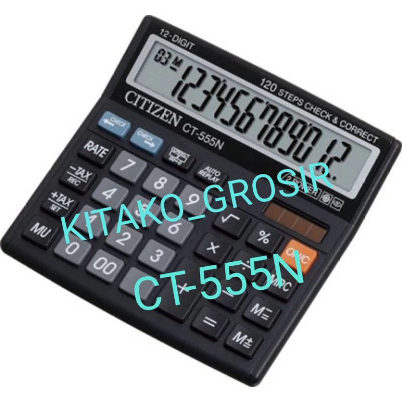 Jual CALCULATOR CITIZEN ct 815N/ct-555N/ct-169 calculator citizen 12 ...