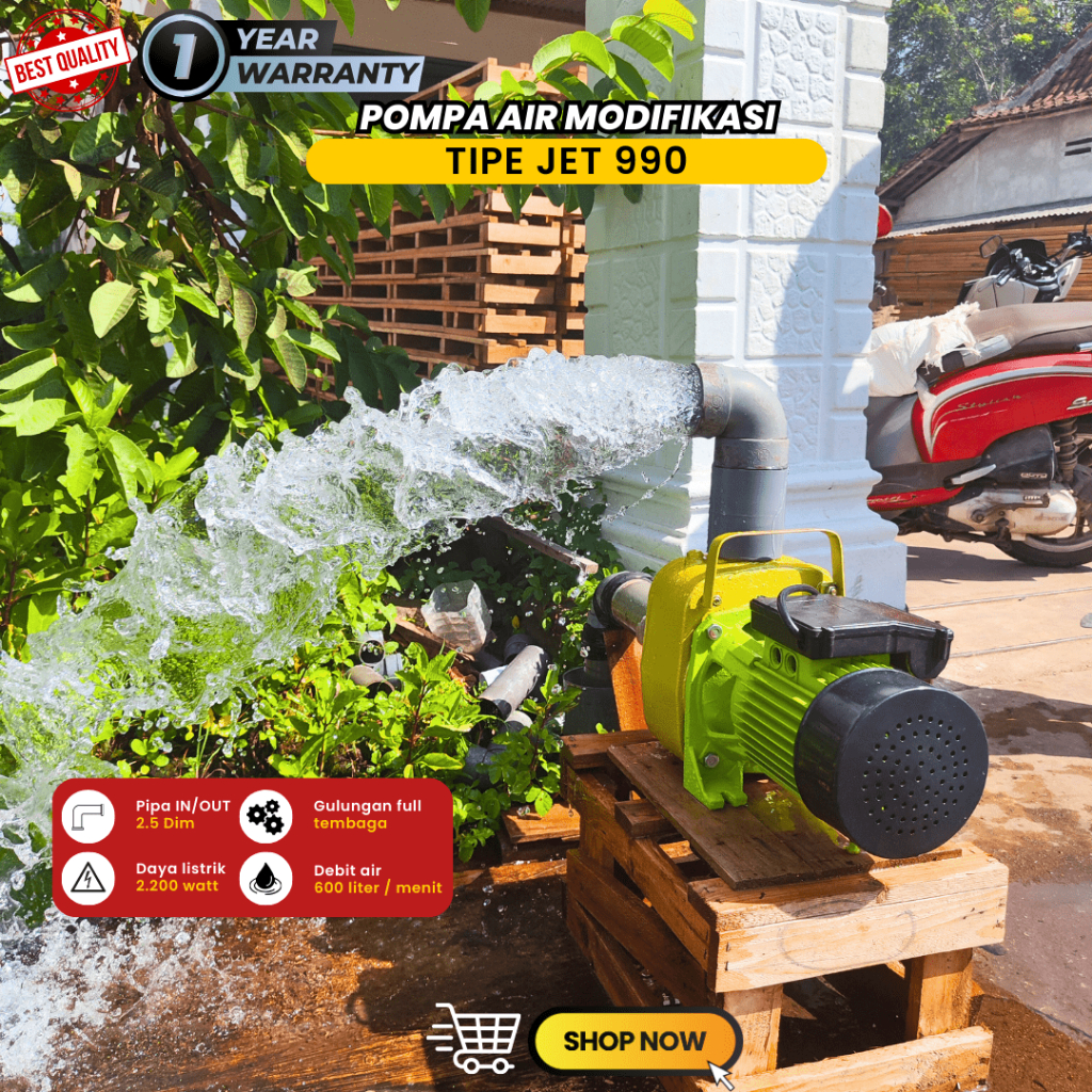 Jual Pompa modifikasi pipa 2,5 dim kapasitas besar alkon bahan besi cor ...