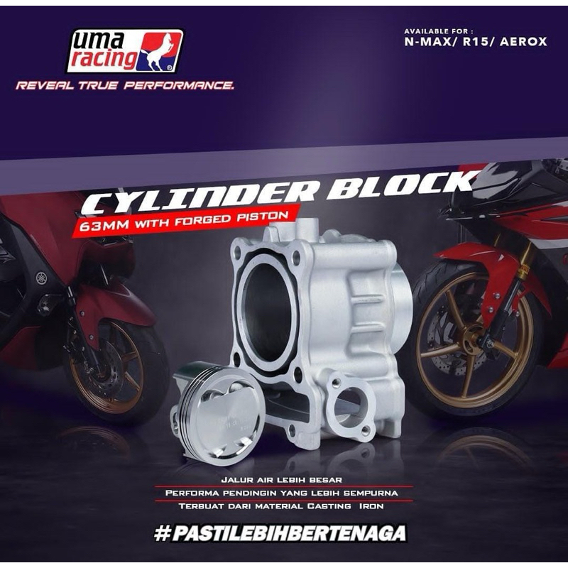 Jual belok uma racing nmax 63mm | Shopee Indonesia