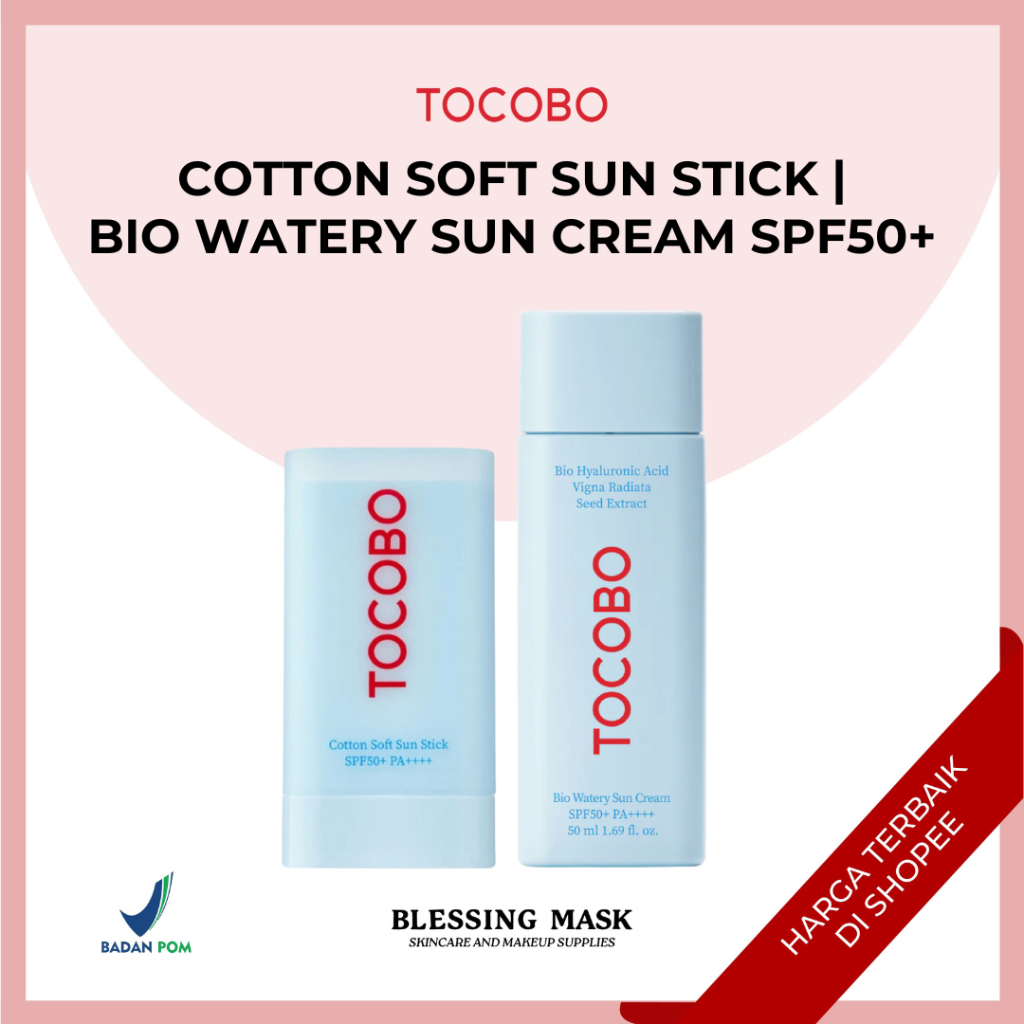 Jual TOCOBO Cotton Soft Sun Stick SPF50+ Pa++++ | Bio Watery Sun Cream ...