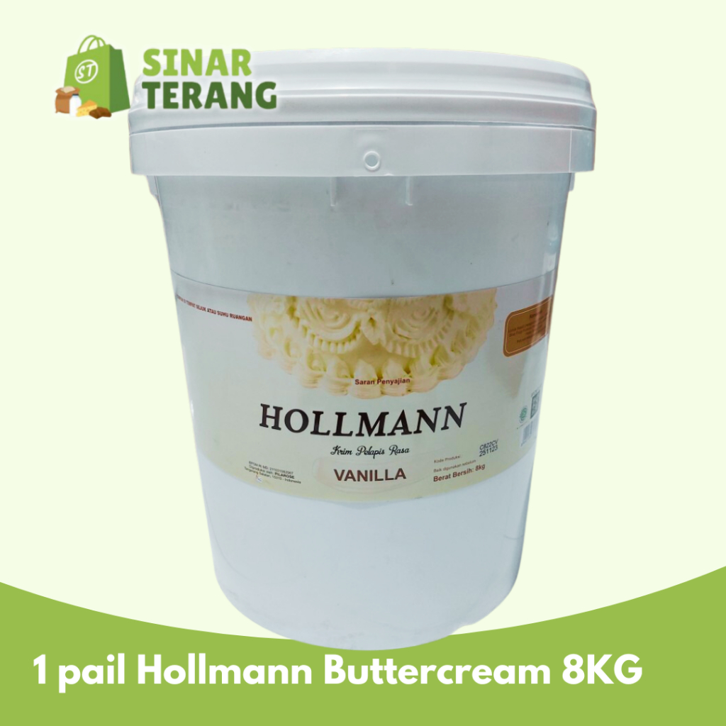 Jual 1 EMBER Hollmann Buttercream 8kg pail / hollman butter cream ...