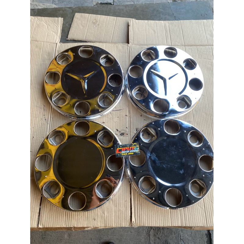 Jual SEPASANG(2PCS) WHELDOP R20 L8 CHROM RING DONAT, WHEELDOP BUS DEPAN ...