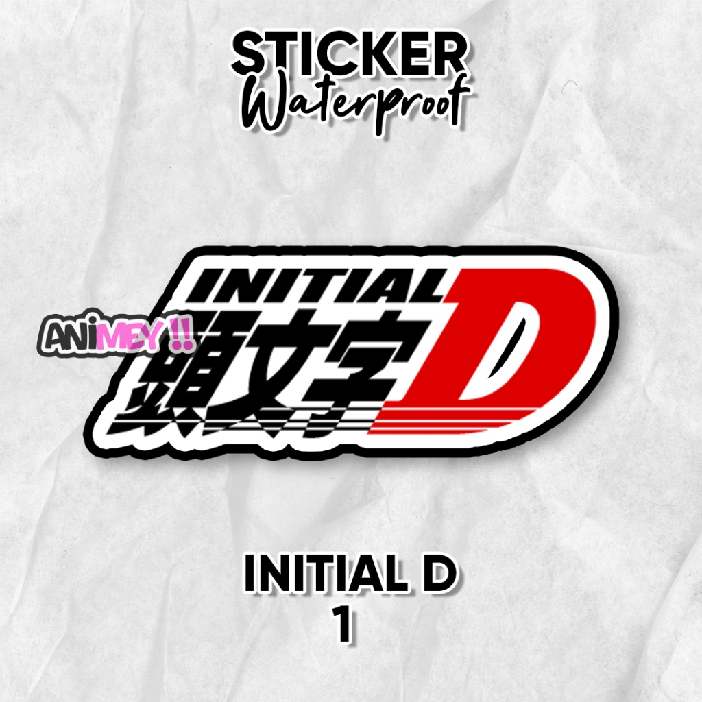 Jual Stiker Initial D logo / Sticker Anime Waterproof / Akina Speedstar ...