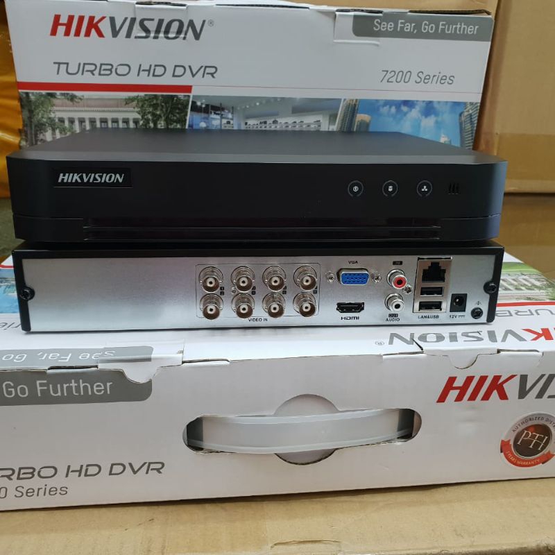 Jual DVR HIKVISION 8 CHANNEL 7208HQHI-M1E 1080P UP TO 4MP SUPPORT AUDIO ...
