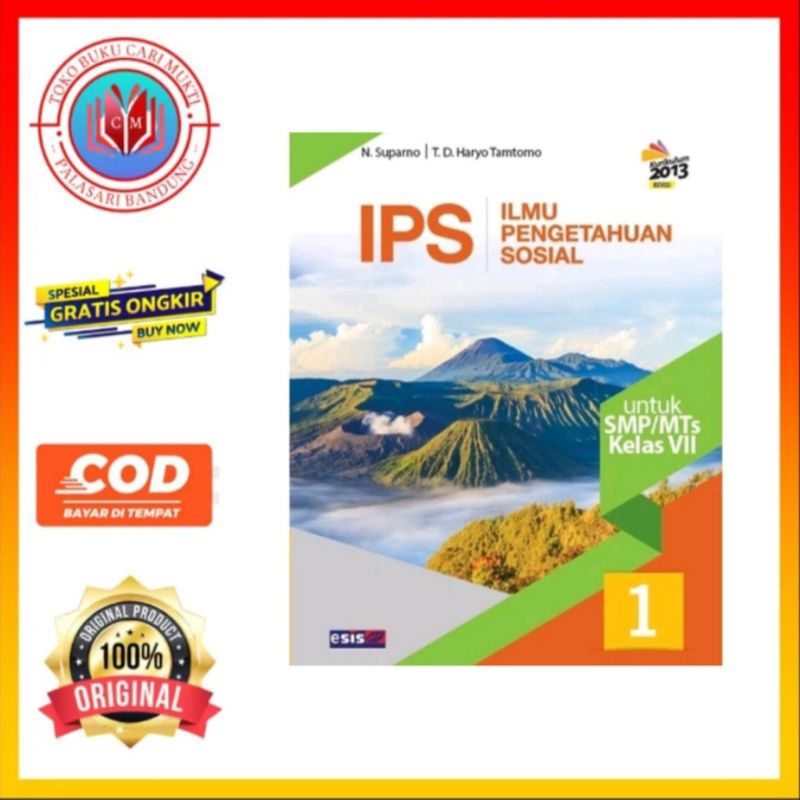 Jual Esis Buku IPS Ilmu Pengetahuan Sosial Untuk SMP/MTS Kelas 7 Kurikulum 2013 | Shopee Indonesia