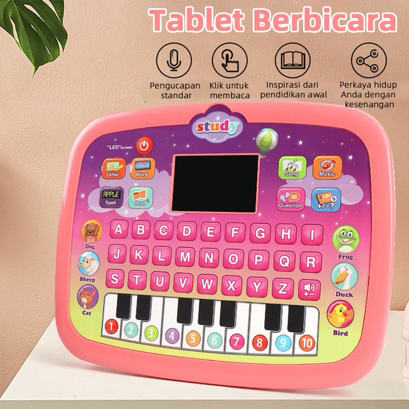Jual Tablet Belajar Mainan Edukasi Dengan LED Early Education Musik ...