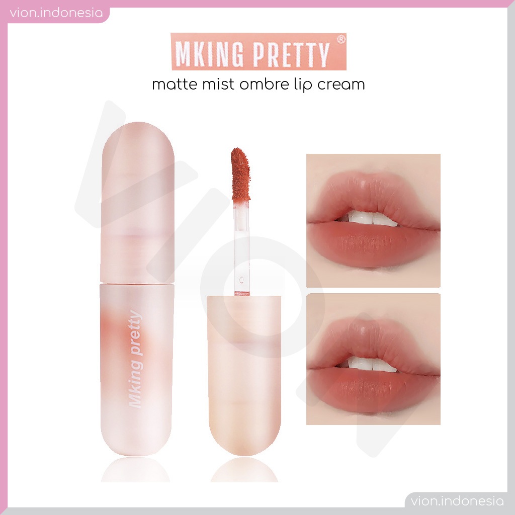 Jual MKING PRETTY Capsule Matte Liquid Lipstick Lembut Tahan Lama Anti Air Lip Tint Kobeleen ...
