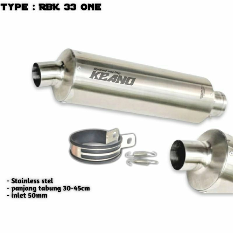 Jual silincer knalpot racing original keano inlet 50mm | Shopee Indonesia