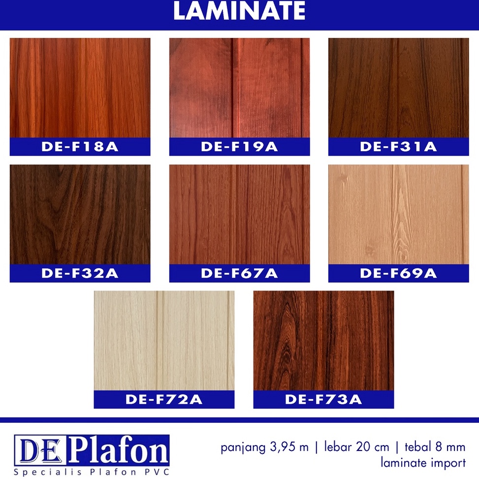 Jual Yang TerbaikRr8R2 De Plafon PLAFON PVC MOTIF KAYU LAMINATE 8 MM ...