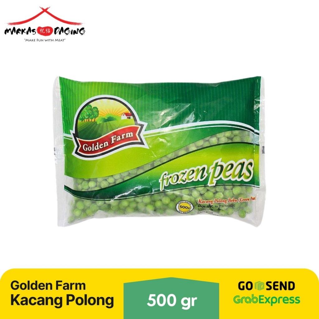 Jual Golden Farm Kacang Polong Frozen Green Peas 500 Gr Kacang Polong ...