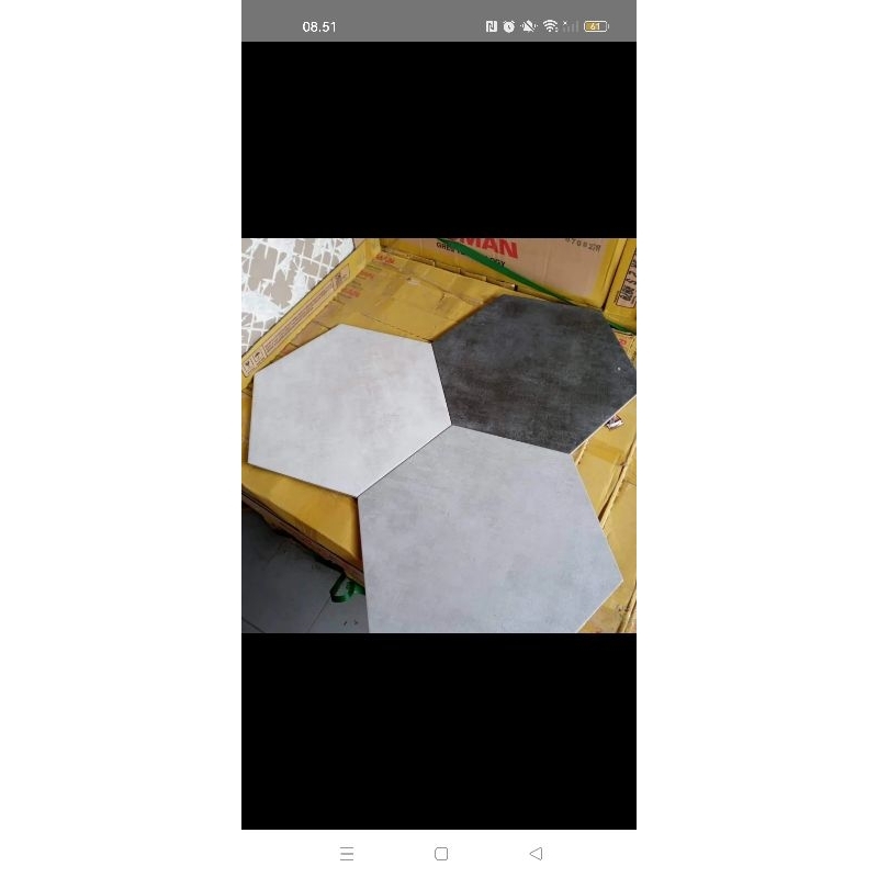 Jual KERAMIK GRANITE ROMAN HEXAGONAL 34X39 VARIAN WARNA | Shopee Indonesia