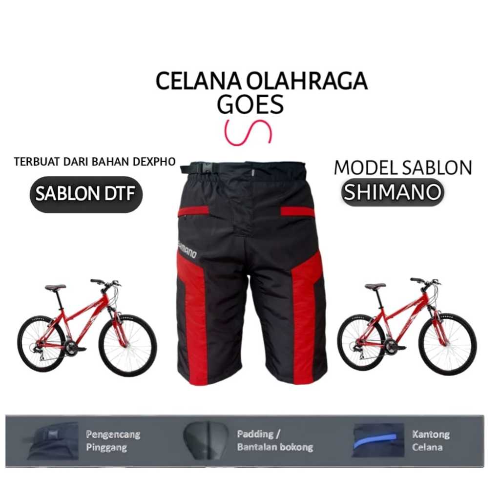 Jual CELANA SEPEDA PRIA/PADDING/GOES/DUNHILL/MOTOCROSS | Shopee Indonesia