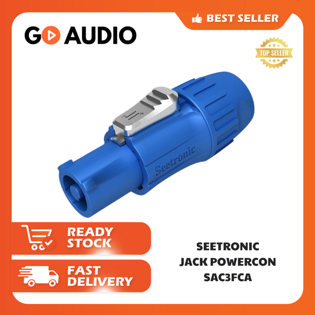 Jual HIGH QUALITY!!! Seetronic Jack Powercon SAC3FCA Biru Original ...