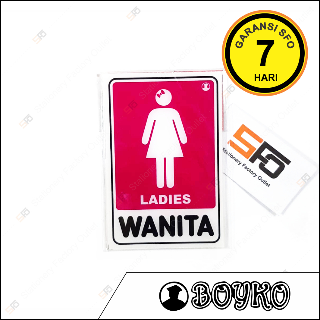 Jual Akrilik Ladies - Acrylic Sign 15cm x 10cm Wanita - SFO Semarang ...