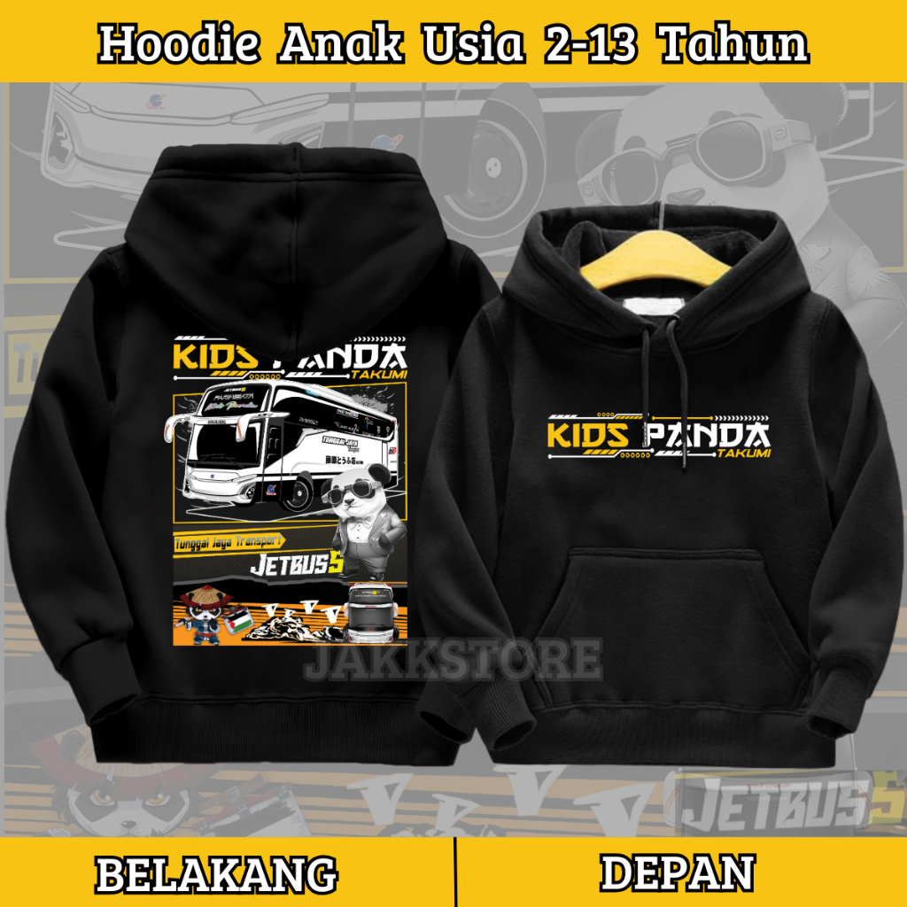Jual Jaket Hoodie Bus KIDS PANDA JB5 Anak Usia 2 3 4 5 6 7 8 9 10 11 12 13 Tahun /Jacket Hodie ...
