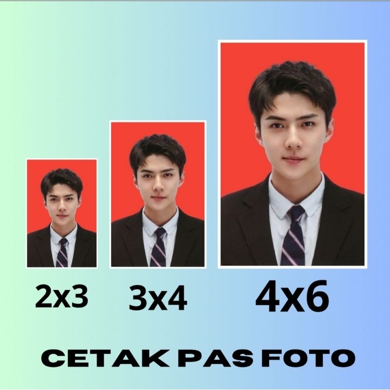 Jual Cetak Pas Foto 2x3 3x4 4x6 | Shopee Indonesia