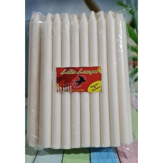 Jual Lilin Putih Isi 50 Pcs Tipe 01 Panjang 15 Dm -+ 1cm Lilin Curah ...