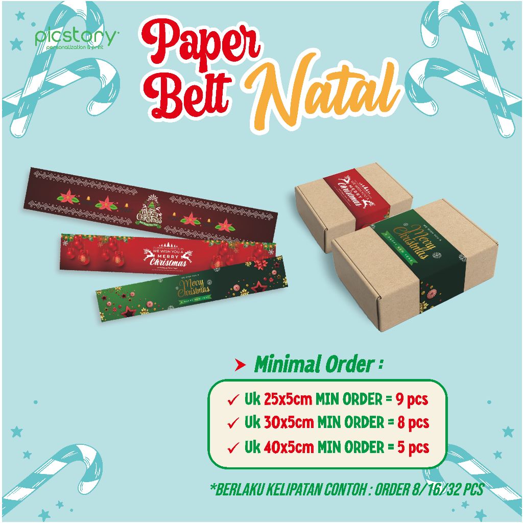 Jual Paperbelt Natal - Paperbelt Christmas - Paper Sleeve Natal ...