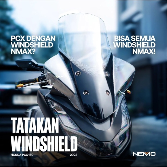 Jual Braket / Tatakan Windshield / Visor Honda Pcx 160 NEMO | Shopee ...