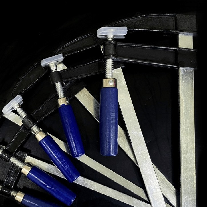 Jual Klem Catok Jepit Papan Kayu / Heavy Duty F Clamp Press Kayu ...