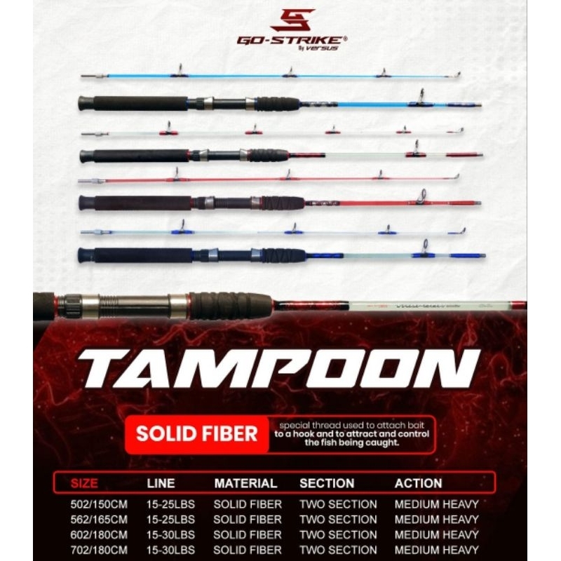 Jual Joran Fiber Glass Solid Tampoon Panjang 180Cm | 210Cm Sambungan ...